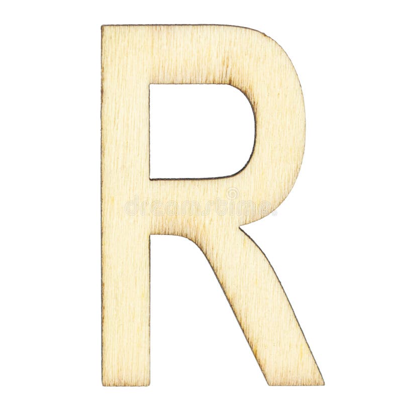 Letra R De Madera Con Textura De Madera Imagen de archivo - Imagen de ...