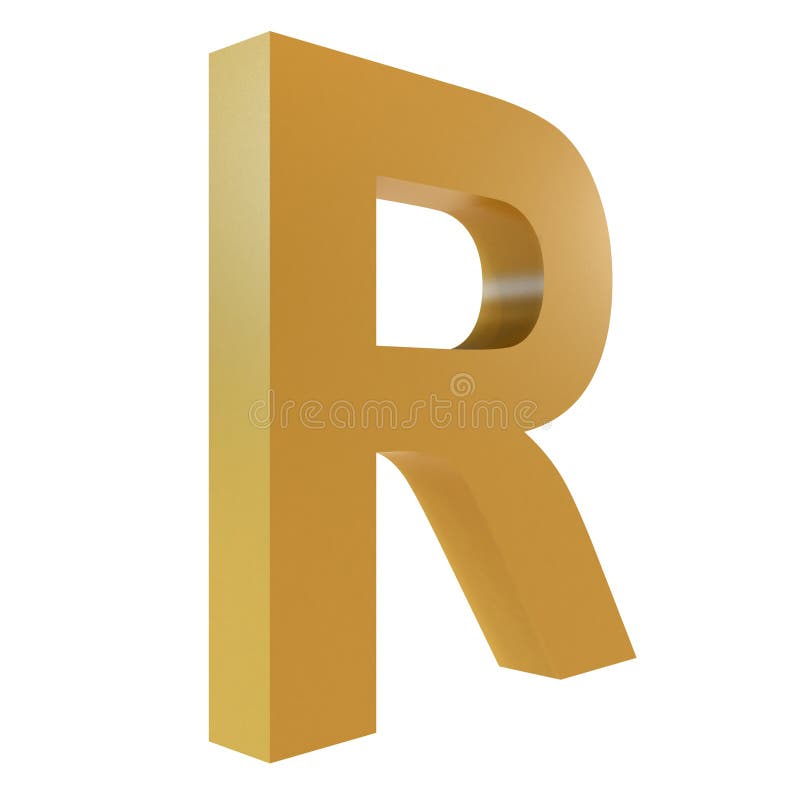 Letra R Del Oro 3d Ilustraciones Stock, Vectores, Y Clipart – (151 ...