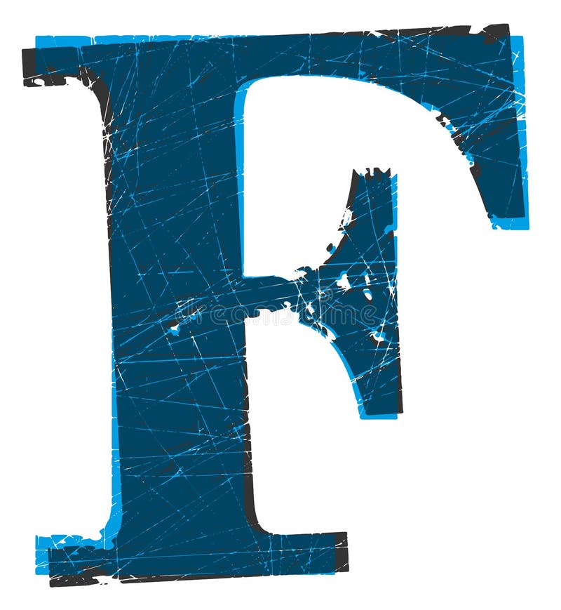 Letra riscada alternada. ilustração stock. Ilustração de fonte - 223215179