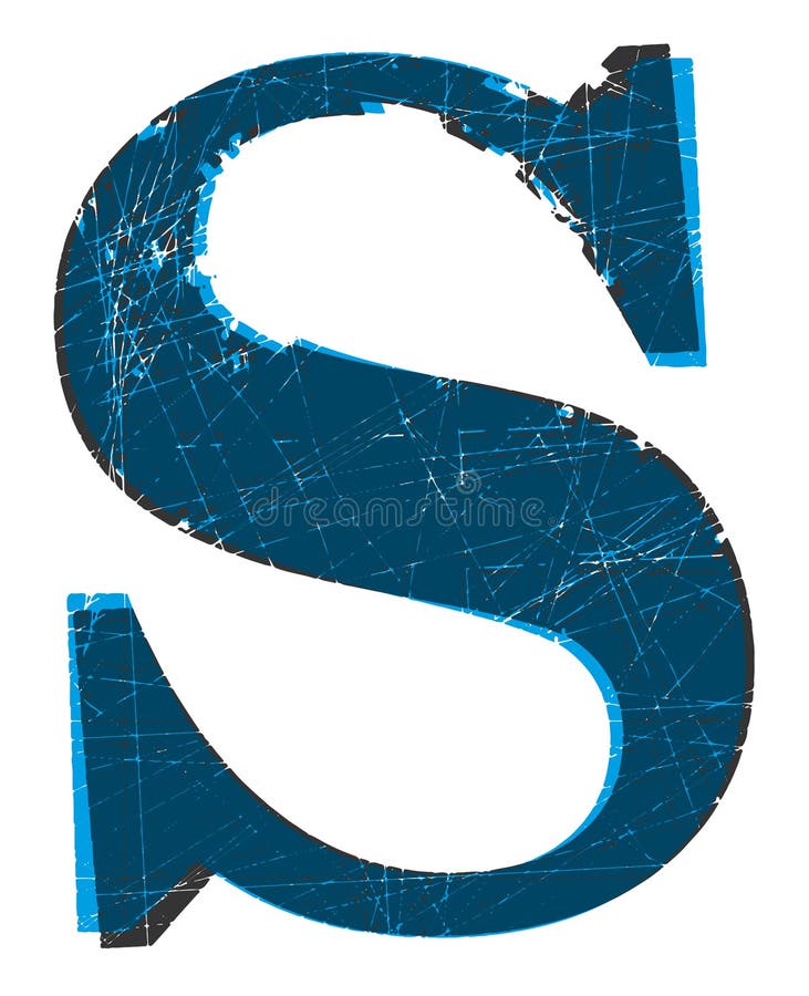 Letra riscada alternada. ilustração stock. Ilustração de afligido ...