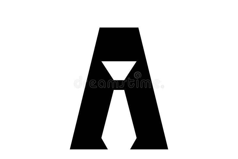 Letra Simple Un Logotipo De Corbata Ilustración del Vector ...