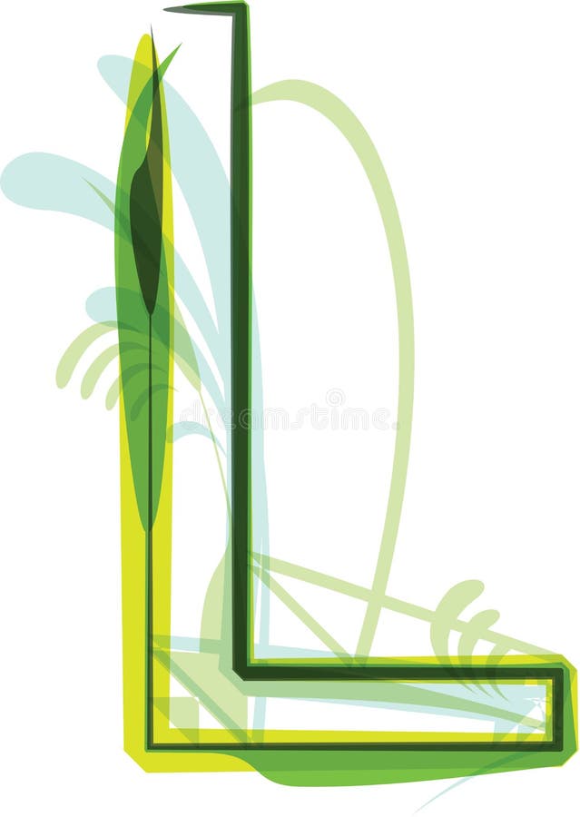 Letra verde ilustración del vector. Ilustración de icono - 100907540