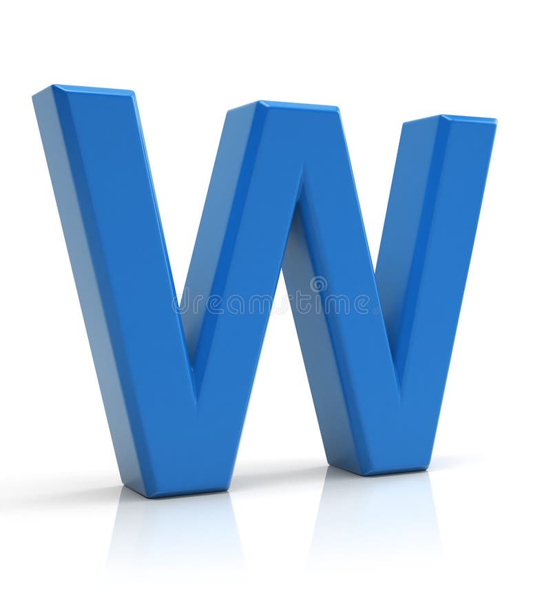 Letra W stock de ilustración. Ilustración de carta, rinda - 171326037