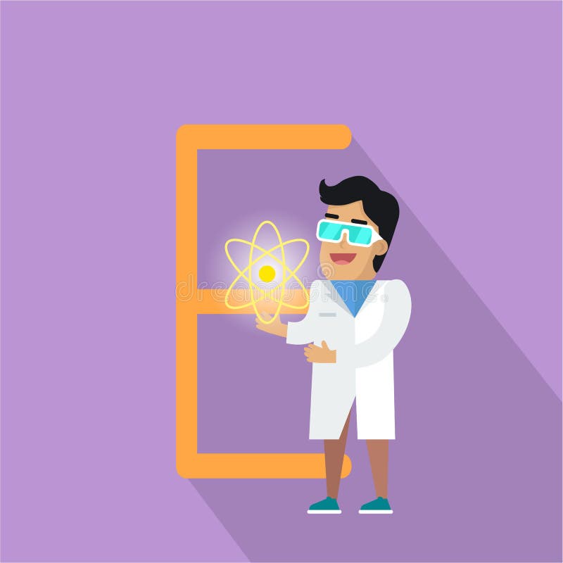 Letra Y Científico De E Con El Campo Eléctrico Ilustración del Vector ...