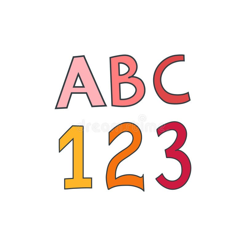 Números 123 Ilustrações, Vetores E Clipart De Stock – (351 Stock ...