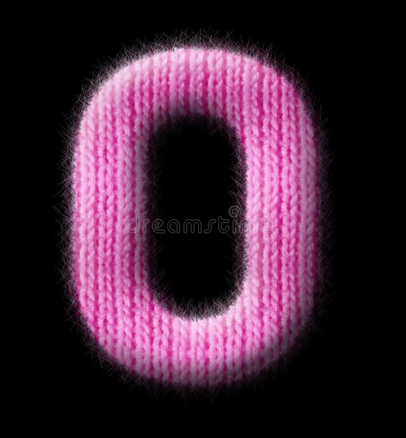 Letras Con Textura De Lana Rosa Stock de ilustración - Ilustración de ...