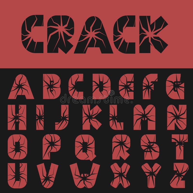 Letras Creativas Del Alfabeto Ilustración del Vector - Ilustración de ...