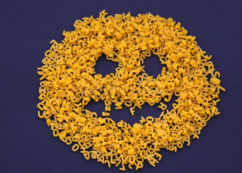 Letras da massa foto de stock. Imagem de gastronomia - 27034002