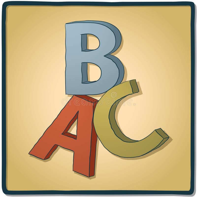 Letras de ABC ilustración del vector. Ilustración de texto - 30414777