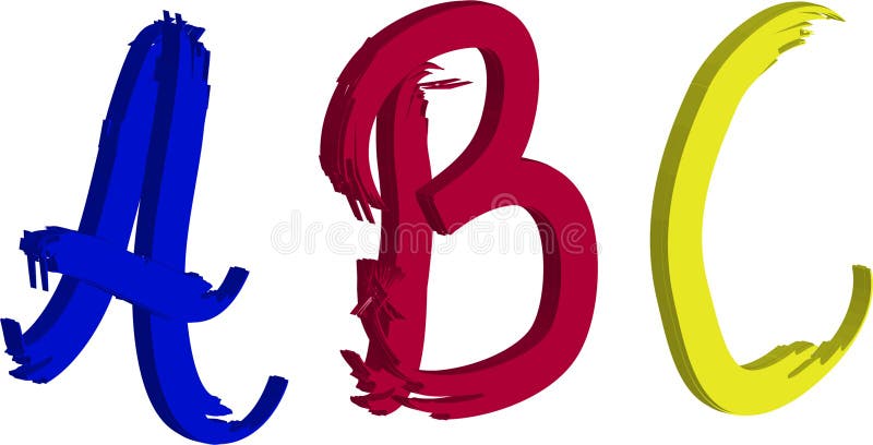 Letras de ABC stock de ilustración. Ilustración de profesor - 40054231