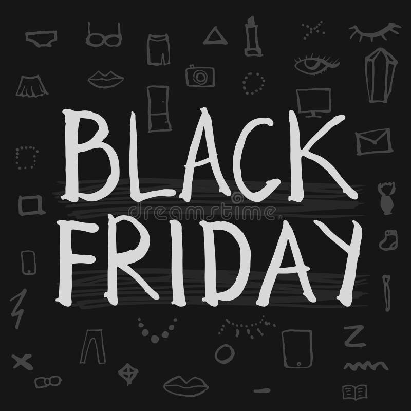 Letras de Black Friday ilustración del vector. Ilustración de ...