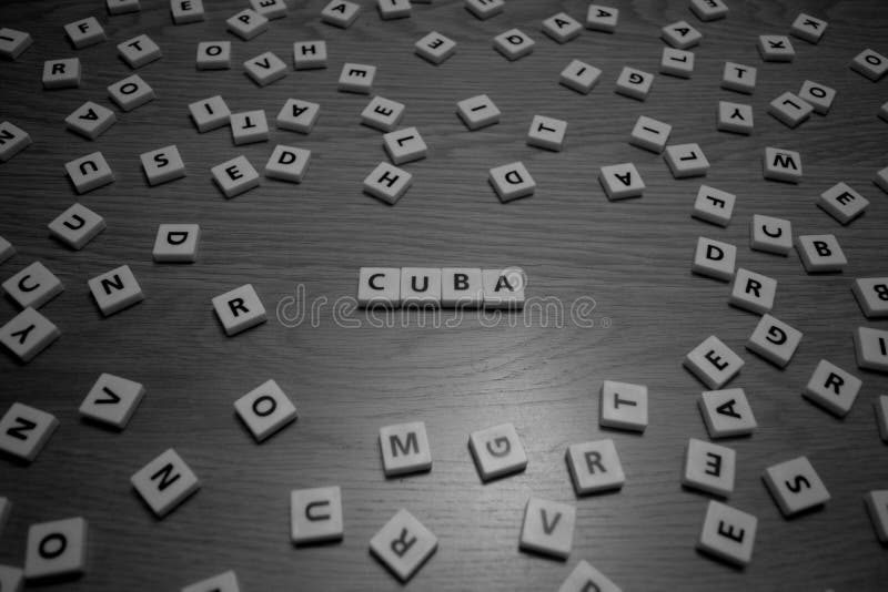 Letras de Cuba imagem de stock. Imagem de letras, postcard - 74371343