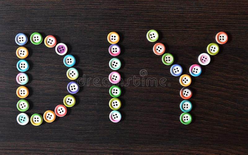 Letras de DIY foto de archivo. Imagen de deletreado, cosa - 50264792