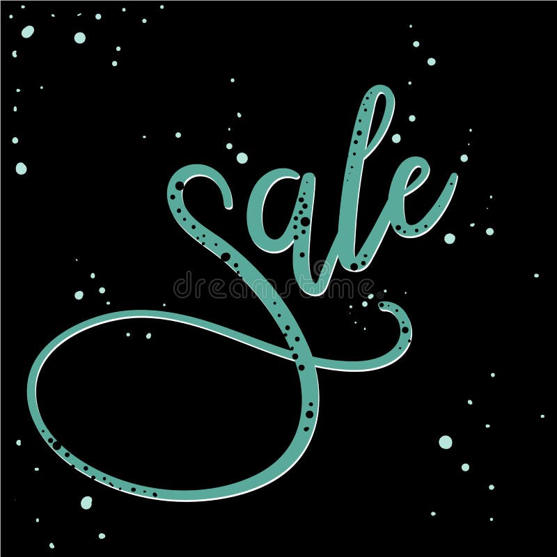 Letras De La Mano De La Venta Caligrafía Moderna Stock de ilustración ...