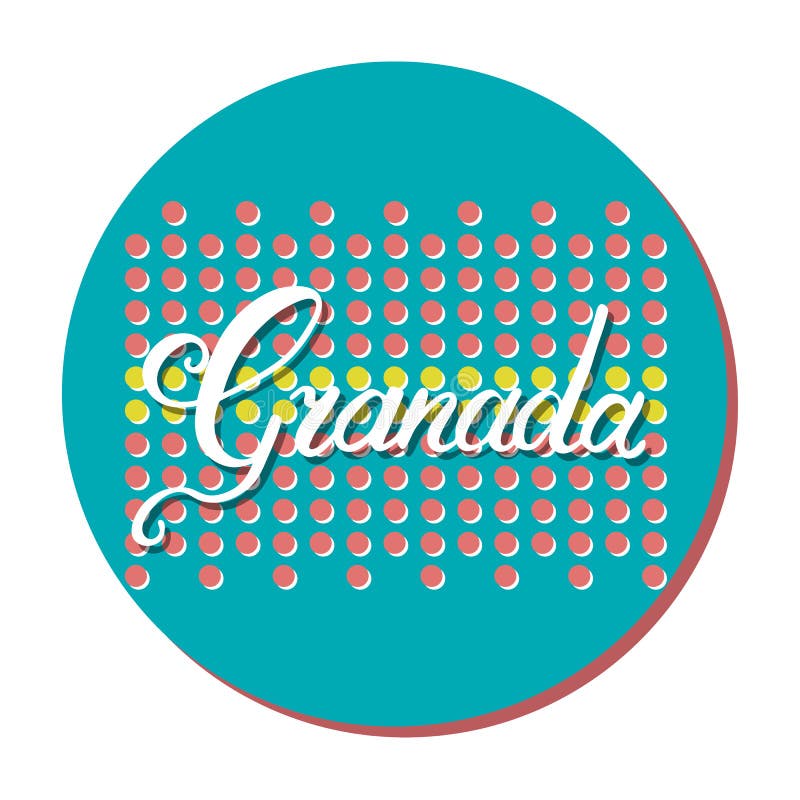Letras De La Mano De Granada Ilustración del Vector - Ilustración de ...
