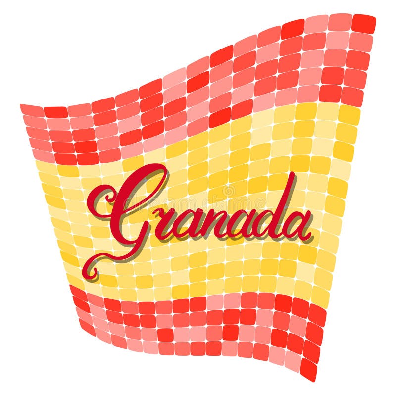 Letras De La Mano De Granada Ilustración del Vector - Ilustración de ...
