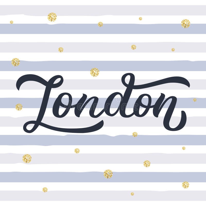 Londres - Letras De La Mano Ilustración del Vector - Ilustración de ...