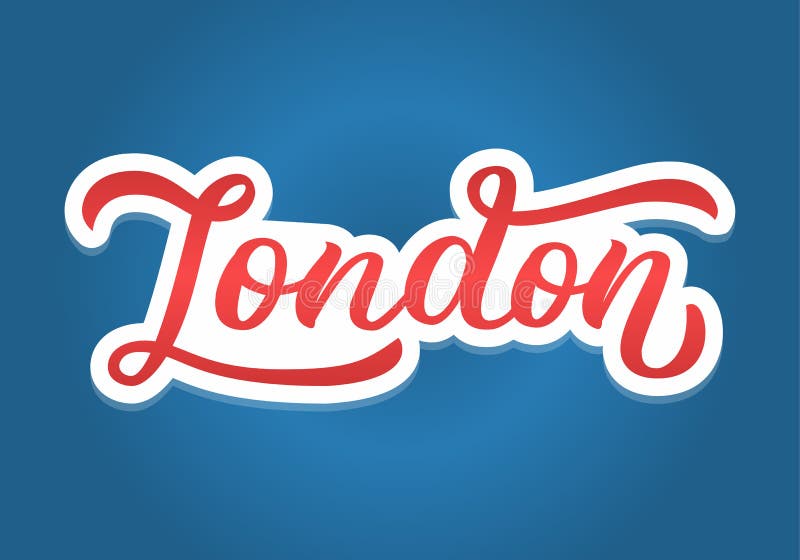 Londres - Letras De La Mano Ilustración del Vector - Ilustración de ...