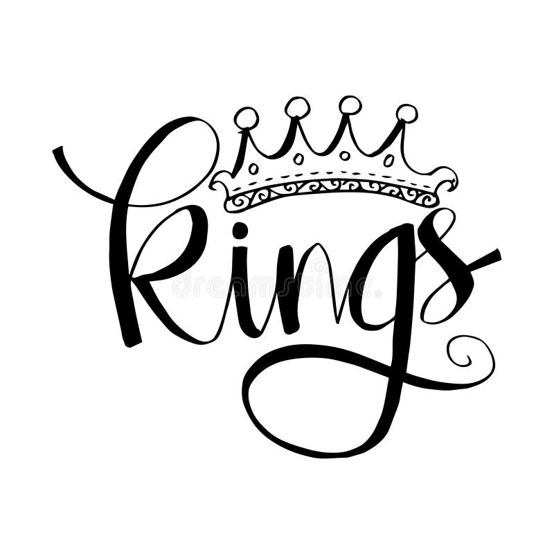 Letras De La Mano De Los Reyes Stock de ilustración - Ilustración de ...