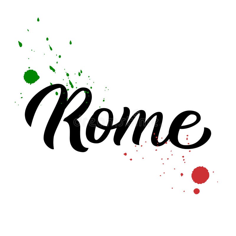 Letras de la mano de Roma ilustración del vector. Ilustración de roma ...