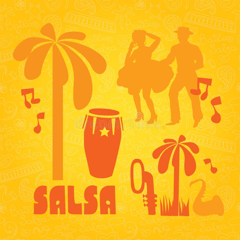 Bailarines 6 De La Salsa Ilustraciones Stock, Vectores, Y Clipart ...