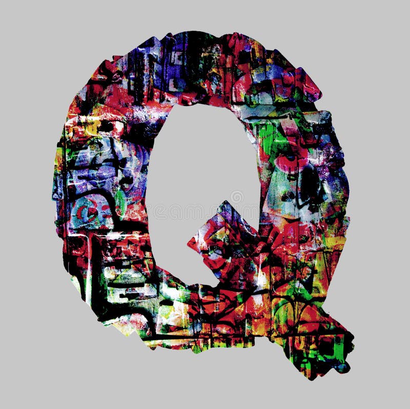 Letras de madera q stock de ilustración. Ilustración de manchado ...