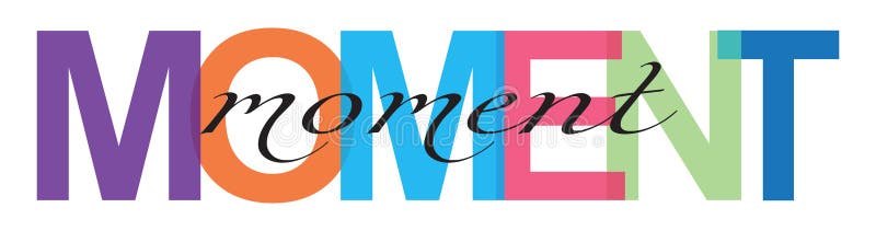 Letras de momento ilustração stock. Ilustração de estilo - 218160720