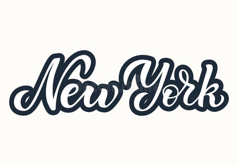 Letras de Nueva York ilustración del vector. Ilustración de turismo ...