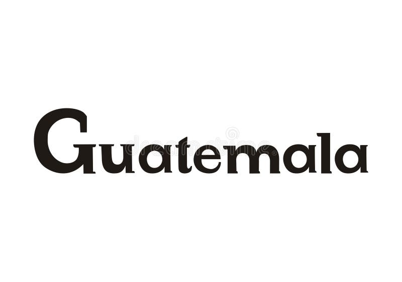 Letras De Países De Guatemala Stock de ilustración - Ilustración de ...