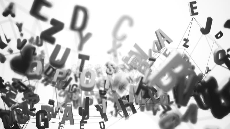 Letras del alfabeto 4K almacen de video. Vídeo de literatura - 121169655