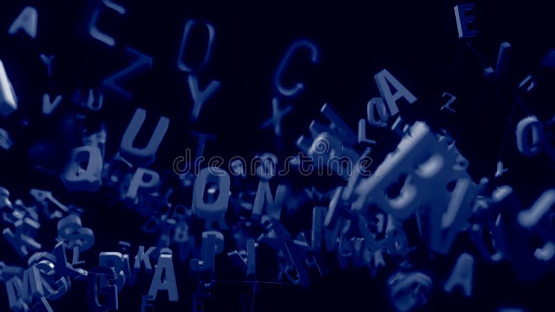 Letras del alfabeto 4K almacen de video. Vídeo de literatura - 121169655