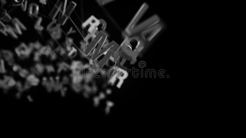 Letras del alfabeto 4K almacen de video. Vídeo de literatura - 121169655