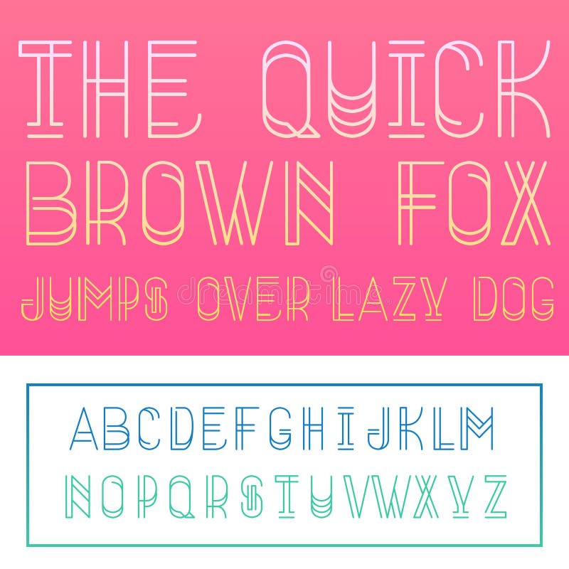 Letras del alfabeto latino stock de ilustración. Ilustración de fresco ...