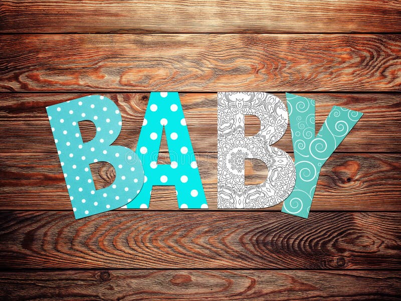 Letras Del Bebé De La Palabra Imagen de archivo - Imagen de naphtali ...