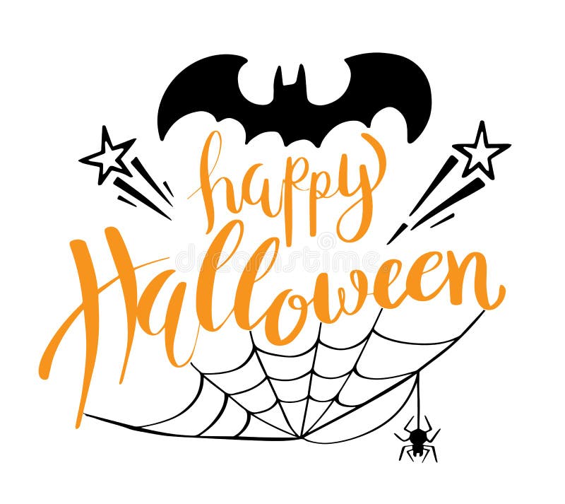 Letras Del Vector Del Feliz Halloween Ilustración del Vector ...