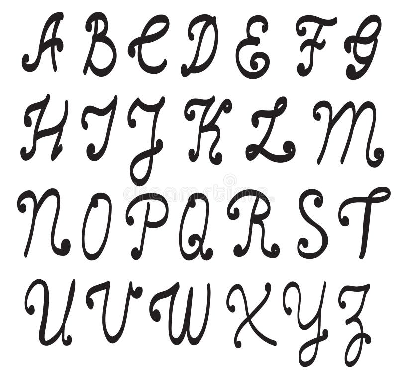 Letras Do Alfabeto Do Vetor Ilustração do Vetor - Ilustração de cartaz ...