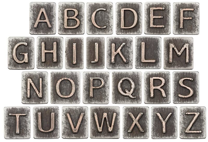 Letras do metal foto de stock. Imagem de ferro, elemento - 34850840