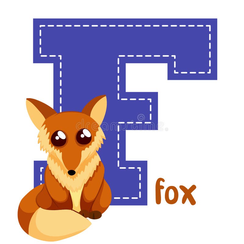 Letras F del alfabeto ilustración del vector. Ilustración de azul ...