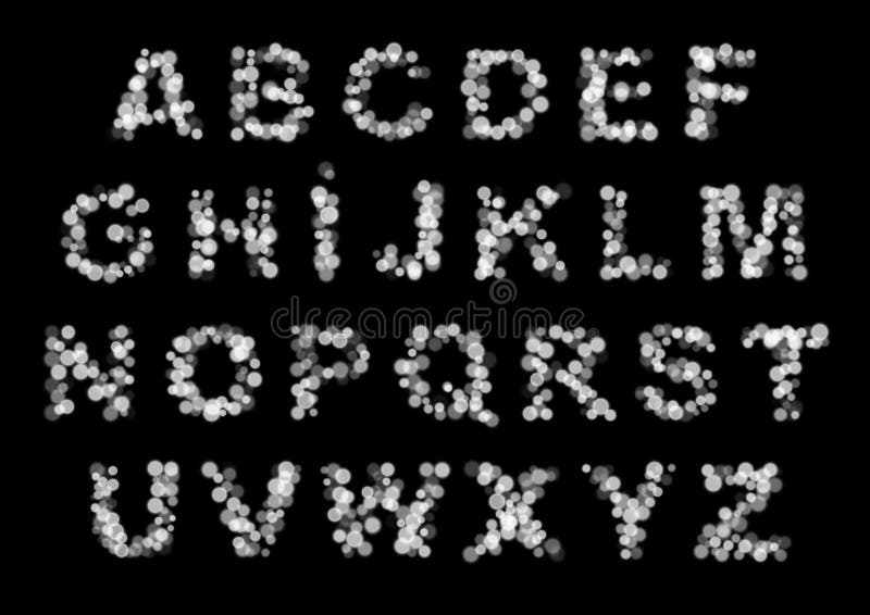 Letras Latin Claras Do Alfabeto De Aabstract Imagem de Stock - Imagem ...