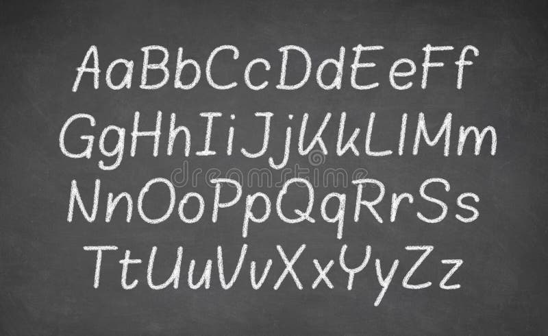 Letras Manuscritas Del Alfabeto Foto de archivo - Imagen de capital ...