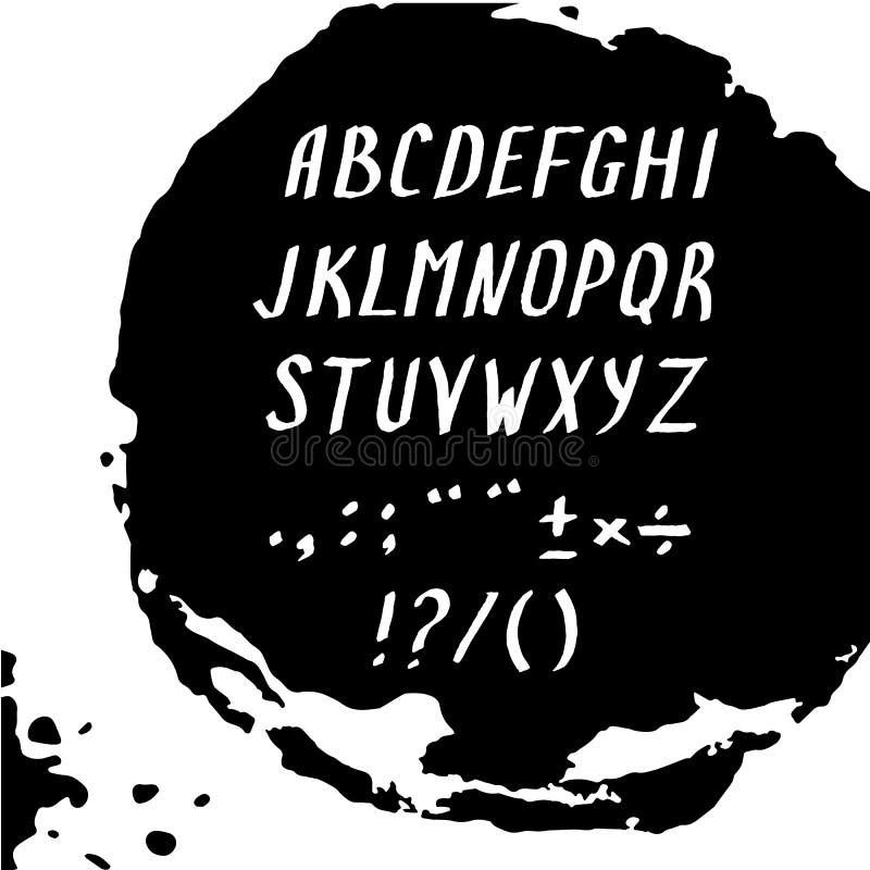 Letras Modernas Do Alfabeto Ilustração do Vetor - Ilustração de ...