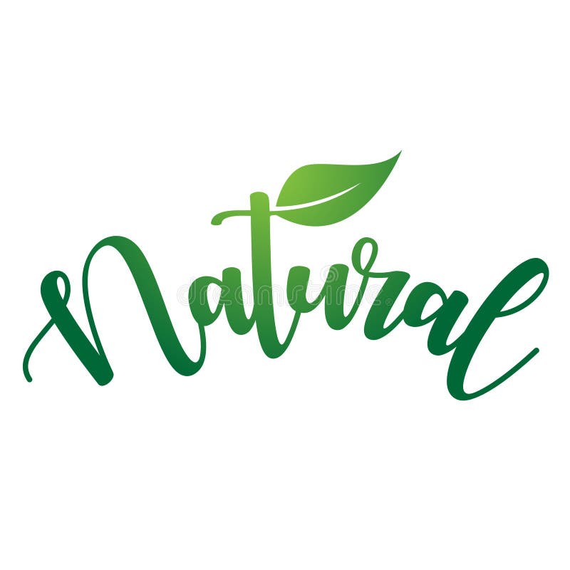 Letras Naturales Del Vector Del ` Del ` Ilustración del Vector ...