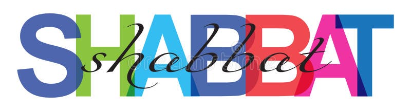 Letras shabbat stock de ilustración. Ilustración de tierra - 217912799