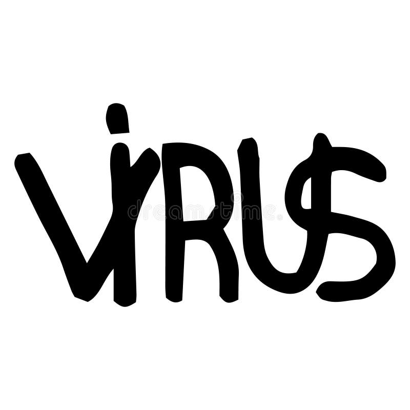 Vector Virus En Fondo Blanco. Icono De Virus Plano. Ilustración Y ...