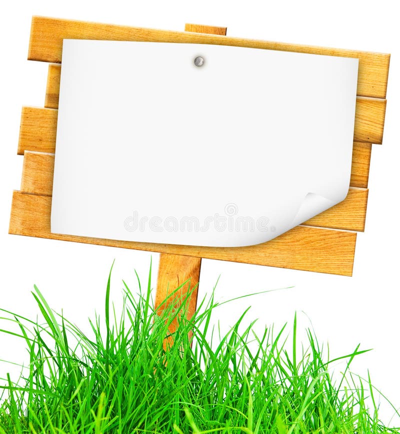Letrero En Blanco Con El Marco De Madera Fotos De Stock - Descarga 193 ...