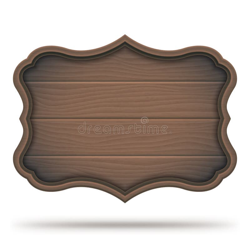 Letrero De Madera Del Vintage Ilustración del Vector - Ilustración de ...