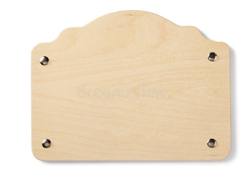 Letrero De Madera En Blanco Foto de archivo - Imagen de blanco, muestra ...