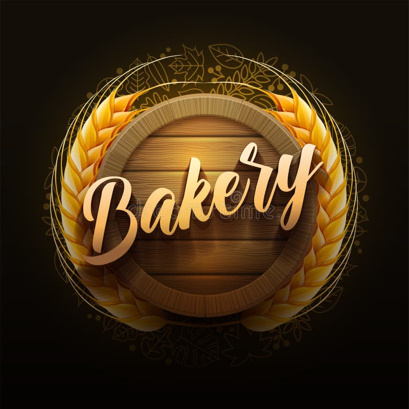 Letrero De La Panadería Diseño Colorido Tipográfico Del Vector Las ...
