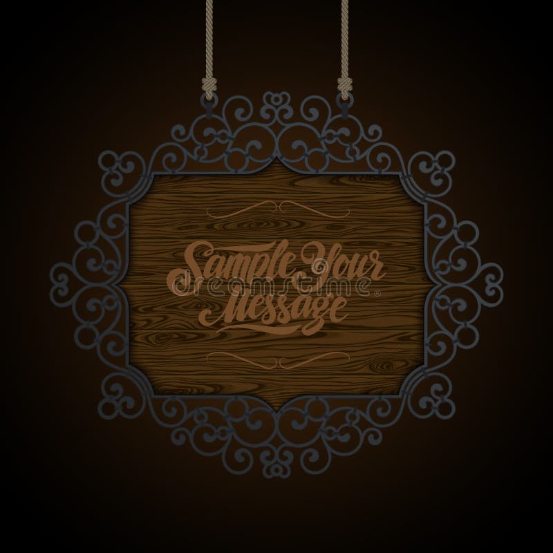 Mercancías Del Colonial Del Letrero Del Vintage Ilustración del Vector ...