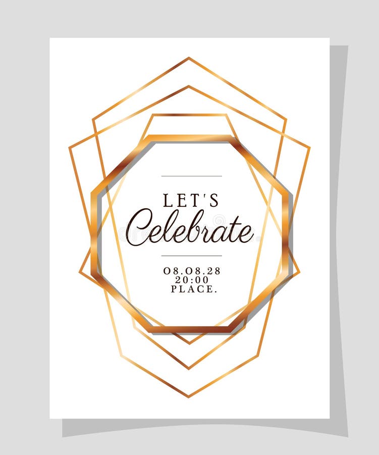 Lets Celebrate Gold Stock Illustrations – 190 Lets Celebrate Gold Stock ...